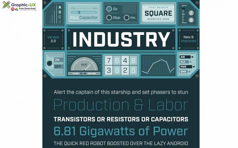 Industry font – GraphicUX