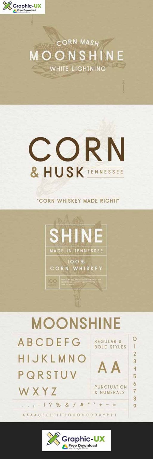 Moonshine Font Classic Sans Serif – GraphicUX