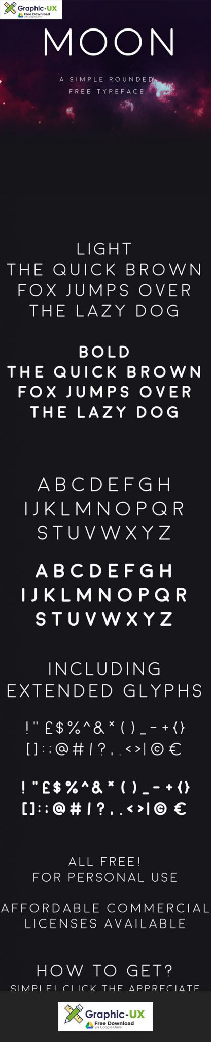 Moon Typeface Font – GraphicUX