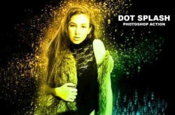 Dot Splash Photoshop Action – GraphicUX