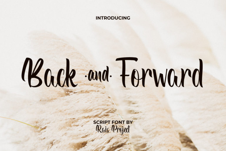 Back and Forward Font